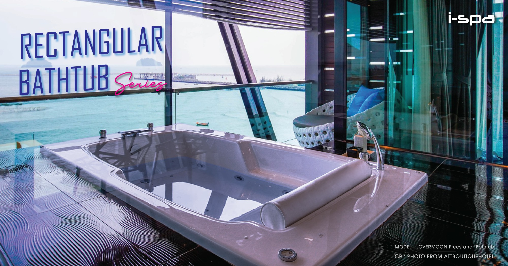 Bathroom Design i-Spa อ่างอาบน้ำ Munich Bathtub Series